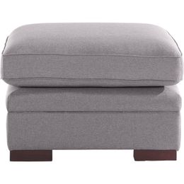 Home Affaire Polsterhocker &raquo;Broughton&laquo; weiche Polsterung, passend zur Serie "Broughton", in 3 Bezugsarten silber 100% Polyester B/H/T: 79cm x 51cm x 