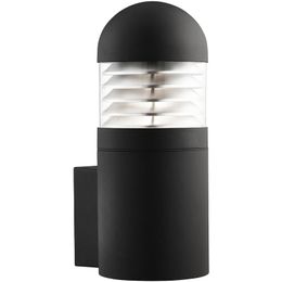 Searchlight Au&szlig;en-Wandleuchte &raquo;Bronx Outdoor Wall Light-Black Metal, Clear Glass & Polycarb&laquo; E27 1 Stk. schwarz 1, H: 41,5cm, 1 Stk.