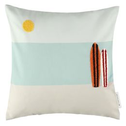 Tom Tailor HOME Kissenbezug &raquo;Surf&laquo; maritimes Dessin bunt Polyester, Baumwolle, Polyester B/L: 40cm x 40cm, 1 Stk., Polyester