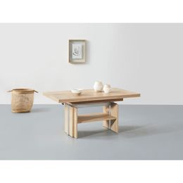 Hela Couchtisch &raquo;Funktionscouchtisch Henner&laquo; h&ouml;henverstellbar und ausziehbar braun B/H/T: 177cm x 69cm x 68cm, Auszugsplatte