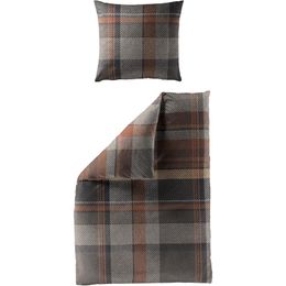 Bierbaum Bettw&auml;sche &raquo;4046&laquo; 2 Stk. in Renforc&eacute; und Biber aus 100% Baumwolle, kuschelig weich Renforc&eacute;, Obermaterial: 100% Baumwolle B/L: 135cm x 200cm,