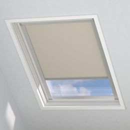 my home Verdunklungsrollo &raquo;Sky-Dachfensterrollo&laquo; verdunkelnd energiesparend mit Bohren in F&uuml;hrungsschienen mit Kassette und Seitenprofilen Aluminium, 