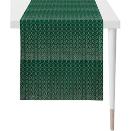 Apelt Tischl&auml;ufer &raquo;1308 Loft Style, Jacquard&laquo; Fleckschutz gr&uuml;n Polyester B/L: 48cm x 140cm, 1 Stk., rechteckig