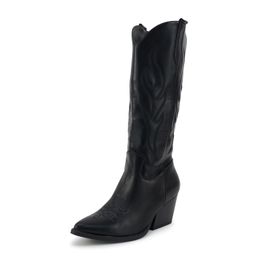 FINDLAY Damen Stiefel "DAKOTA", Gr. 36schwarz, Lederimitat, Schuhe, mit sch&ouml;nen Ziern&auml;hten