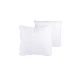 Fellkissen &raquo;Dekokissen Aimee 625 2er-Set&laquo; Kissen inkl. F&uuml;llung mit flauschigem Stoffbezug wei&szlig; Polyester B/L: 45cm x 45cm, 1 Stk.