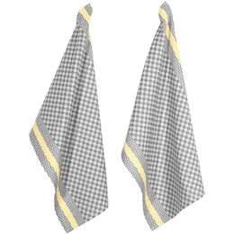 Pad Geschirrtuch &raquo;PIT RELOADED&laquo; 100% Baumwolle, 50x70 cm, Karo Design grau 100% Baumwolle 2, 100 % Baumwolle