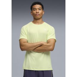Puma Herren Laufshirt "M RUN VELOCITY TEE POLY", gelb, Gr. M, Web, Obermaterial: 100% Polyester, Shirts, ergonomische Schnittf&uuml;hrung, kurze &Auml;rmel,