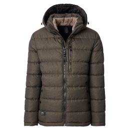 Casamoda Herren Steppjacke "Casamoda Steppjacke mit Kapuze uni", braun, Gr. M, 100% Polyester, Jacken