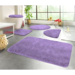 Kinzler Badematte &raquo;Chaozhou, Badvorleger, Badezimmer Teppich&laquo; H&ouml;he 20 mm rutschhemmend beschichtet fu&szlig;bodenheizungsgeeignet Badteppich, Uni Farben, 