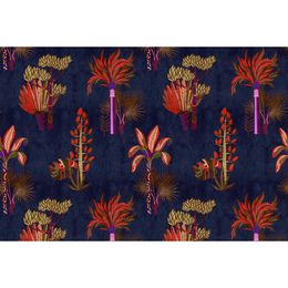 Livingwalls living walls Fototapete &raquo;Walls by Patel Lagos&laquo; glatt Vlies, Wand blau Vlies B/L: 4m x 2,7m
