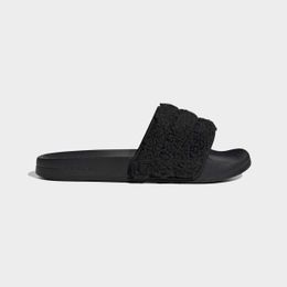 Damen Hausschuh "ADILETTE NOSHOWER", adidas Sportswear, Gr. 43, schwarz, Textil, Schuhe, Pantolette