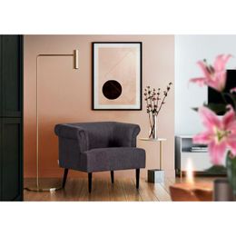 GUTMANN FACTORY Sessel schwarz 100% Polyester Flachgewebe, B/H/T: 87cm x 71cm x 73cm