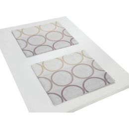 WIRTH Platzset &raquo;ZIRBELLO&laquo; bunt Obermaterial: 85% Polyester, 15% Baumwolle B/L: 40cm x 35cm, 2 Stk., Baumwolle Polyester, eckig