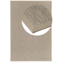 Dekowe Teppich &raquo;Basic S2 Rustic&laquo; rechteckig 10 mm H&ouml;he meliert, Sisaloptik, mit Bord&uuml;re, In- und Outdoor geeignet beige Kunstfaser B : 200cm 1 Stk., 10mm, L: