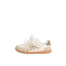 Lipsy Sneaker M&auml;dchen Gr&ouml;&szlig;e 28 dunkelbeige / gold / schwarz / wei&szlig;