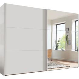 Wiemann Schwebet&uuml;renschrank &raquo;Korfu&laquo; hochwertige Beschl&auml;ge wei&szlig; Glas, Holzwerkstoff B/H/T: 296,3cm x 217cm x 67cm, T&uuml;ren: 2 Stk.