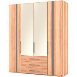 Musterring Kleiderschrank &raquo;Sorrent, Kleiderschrank, teilmassiv Eiche&laquo; mit T&uuml;rd&auml;mpfern, mit Schubladen, extra B&ouml;den, MADE IN GERMANY, T&uuml;ren in Eiche massiv und 