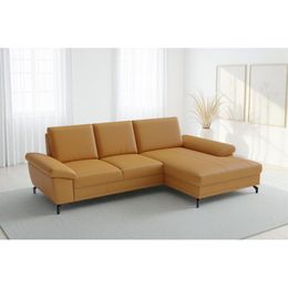 Sit & More sit&more Ecksofa &raquo;Chelsea L-Form, B: 264 cm, Leder, inkl. Sitztiefen-&Armteilverstellung&laquo; optional mit Schlaffunktion und Bettkasten B/H/T: 264cm x 