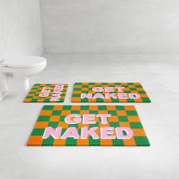 OTTO home Badematte &raquo;Get Naked, modern, Badvorleger, Badezimmer Teppich&laquo; H&ouml;he 20 mm rutschhemmend beschichtet schnell trocknend Badteppich, mit 