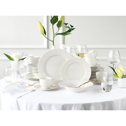 Creatable Kombiservice &raquo;Venice, Service 30-tlg.&laquo; Klassische Tischkultur, Zeitlose Eleganz wei&szlig; Porzellan 30