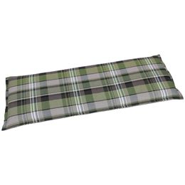 GO-DE Bankauflage &raquo;2-Sitzer&laquo; 115x48 cm grau Polyester, Polyurethan B/H/T: 115cm x 6cm x 48cm, Karo
