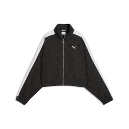 Puma Damen Trainingsjacke "T7 Trainingsjacke Damen", schwarz-wei&szlig;, Gr. L, Obermaterial: 100% Polyester. Einsatz: 100% Polyester. Seitentasche &ndash; Oben: