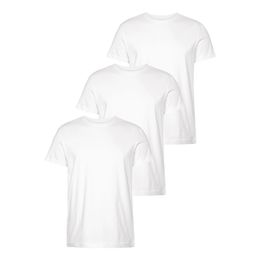 AJC Herren T-Shirt, wei&szlig;, Basic, Gr. XXXL, unifarben, Single Jersey, Obermaterial: 100% Baumwolle, Shirts, lockere Passform, Basic-Stil