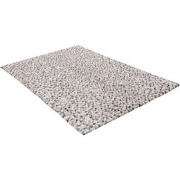 Theko Wollteppich &raquo;Felty 2.2&laquo; rechteckig 22 mm H&ouml;he Filzkugel-Teppich, reine Wolle, handgefertigt, auch als L&auml;ufer beige Wolle B : 34cm 1 Stk., 22mm, 
