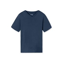 Schiesser Pyjamaoberteil T-Shirt - Mix + Relax in royal | Gr.: 50