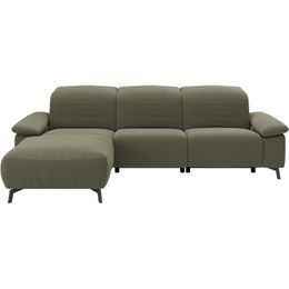 Musterring Ecksofa &raquo;MR 370, intelligenter Komfort im modernen Design&laquo; Optionale Relaxfunktion, flexible Kopfteile & klappbare Armlehnen grau 95% Polyester, 5% 