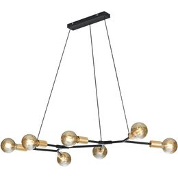 Trio Leuchten Pendelleuchte &raquo;CROSS&laquo; E27 H&ouml;henverstellbar, Leuchtmittel tauschbar schwarz 7, H: 150cm