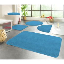 Kinzler Badematte &raquo;Chaozhou, Badvorleger, Badezimmer Teppich&laquo; H&ouml;he 20 mm rutschhemmend beschichtet fu&szlig;bodenheizungsgeeignet Badteppich, Uni Farben, 