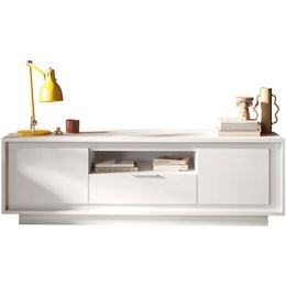 Home Affaire Lowboard &raquo;Sky, B/T 180/50 cm, TV-Schrank/Medienboard, 2 T&uuml;ren, 1 Schubkasten&laquo; Softclosing, Korpus & Front 22 mm stark, Rahmen-Optik, 