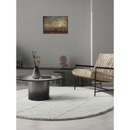 the carpet Teppich &raquo;Bahar Shaggy&laquo; rund 30 mm H&ouml;he Shaggy eleganter Wohnzimmer Teppich Hochflor beige Polypropylen &Oslash; 160cm 1 Stk., 30mm, &Oslash; 160cm