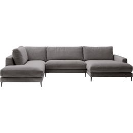 Home Affaire Wohnlandschaft &raquo;Downtown XXL B/T/H: 341/223/84 cm Loungem&ouml;bel zum Relaxen&laquo; weicher Sitzkomfort, Cord-Bezug, weicher Sitzkomfort U-Form 