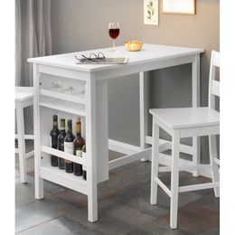 Otto Home Damen OTTO home Bartisch &raquo;Torpedo&laquo; Bartisch, K&uuml;chentisch, Esstisch, OTTOs Choice, Gestell Massivholz Kiefer, Tischplatte und Regal MDF, 