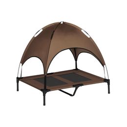 PawHut Hundeliege Outdoor mit Dach L122 x B92 x H108 cm | Gr.: S