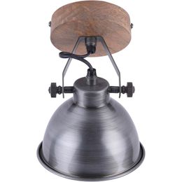 JUST LIGHT Wandleuchte &raquo;SAMIA&laquo; E14 1 Stk. grau 1, H: 22cm, 1 Stk.