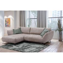 exxpo - sofa fashion Ecksofa &raquo;Samoa, bequem&modern, mit Easy-Lift-Bettfunktion, Breite 282cm, L-Form&laquo; Polsterecke inkl. Bettfunktion & Bettkasten. 