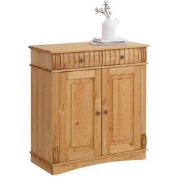 OTTO home Kommode &raquo;Teresa Sideboard nur 2 Schubk&auml;sten&laquo; aus massiver Kiefer Breite 84 cm, H&ouml;he 90 cm, FSC beige FSC -zertifiziertes Massivholz B/H/T: 