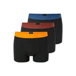 Schiesser Herren Boxershorts "95/5 Multipacks", Gr. 6, schwarz, Single Jersey, Obermaterial: 95% Baumwolle, 5% Elasthan, Unterhosen, mit farblich