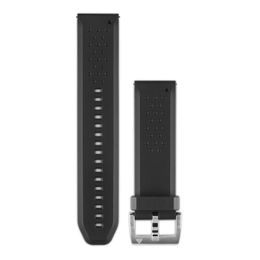Wechselarmband &raquo;Silikon-Ersatzarmband f&uuml;r fenix Chronos&laquo; schwarz Silikon Passend f&uuml;r Garmin fenix Chronos
