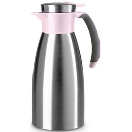 Emsa Isolierkanne &raquo;Soft Grip&laquo; 1 l 1 Stk. tlg. Quick Tip Verschluss, rutschfester Halt, 12 h hei&szlig;, 24 h kalt pink Edelstahl, Kunststoff 1 l