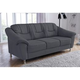 Sit & More sit&more 3-Sitzer &raquo;Salsa, B: 202 cm, Federkern-Polsterung, komfortable Sitzh&ouml;he 45 cm&laquo; Frei im Raum stellbar, 110 kg je Sitzplatz, zeitloses Design 