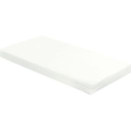 Bierbaum Spannbettlaken &raquo;Jersey&laquo; 95 % Baumwolle und 5 % Elasthan f&uuml;r optimale Weichheit und Dehnbarkeit wei&szlig; Jersey, Obermaterial: 95% Baumwolle, 5% 