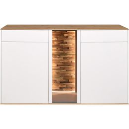M&auml;usbacher Kommode Faro Sideboard B 159 cm, inkl. Beleuchtung, Push to open Funktion wei&szlig; B/H/T: 159cm x 90cm x 42cm, 2 Stk., 3 Stk.