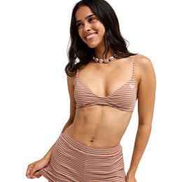 Roxy Damen Bandeau-Bikini-Top "Wild Sunset Bralette"cloud dancer, Gr. M, Obermaterial: 92% Nylon, 8% Elasthan., Bikini-Oberteile