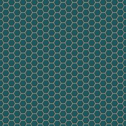 WOW Vliestapete &raquo;Hexagon Chic&laquo; geometrisch aufgesch&auml;umt Gr&uuml;n - 1005x52 cm gr&uuml;n Vlies B/L: 0,52m x 10m