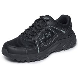 Skechers Herren Outdoorschuh "HILLCREST 2.0-SABBADAY FALLS", Gr. 42, schwarz, Lederimitat, Schuhe, Schn&uuml;rschuh, Halbschuh mit Memory Foam-Ausstattung