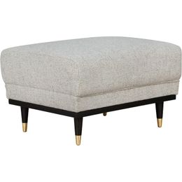 Home Affaire Hocker &raquo;Chamby&laquo; mit Holzrahmen unten beige 100% Polyester;Samtoptik (100% Polyester) B/H/T: 70cm x 46cm x 64cm, Struktur